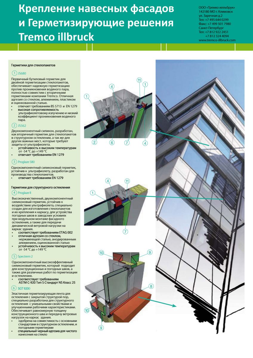 Tremco illbruck для структурного остекления | Компания "Лавенсаари"
